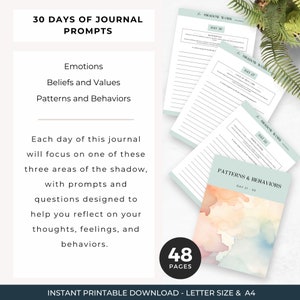 Shadow Work Journal Printable, Book of Shadows, Healing Journal ...