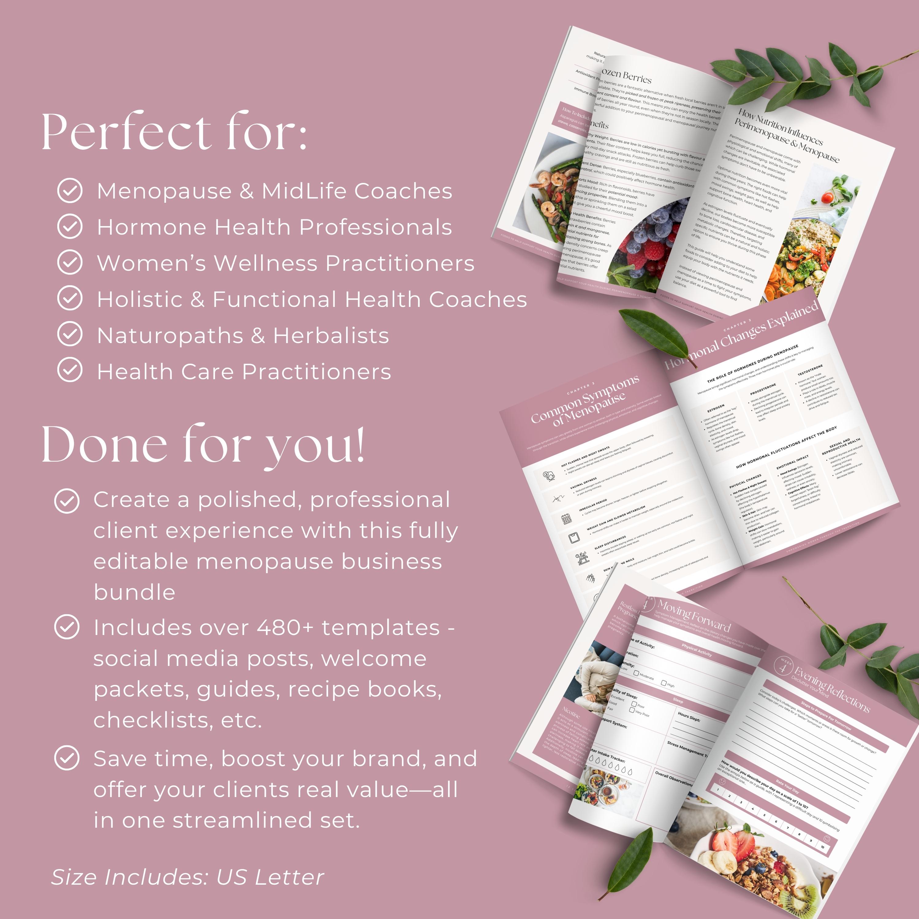 Menopause Coach Toolkit, Perimenopause Support Bundle, Hormone Health ...