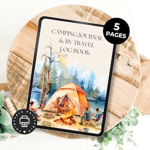RV Camping Log, Campsite Log, RV Travel Planner, Adventure Journal ...