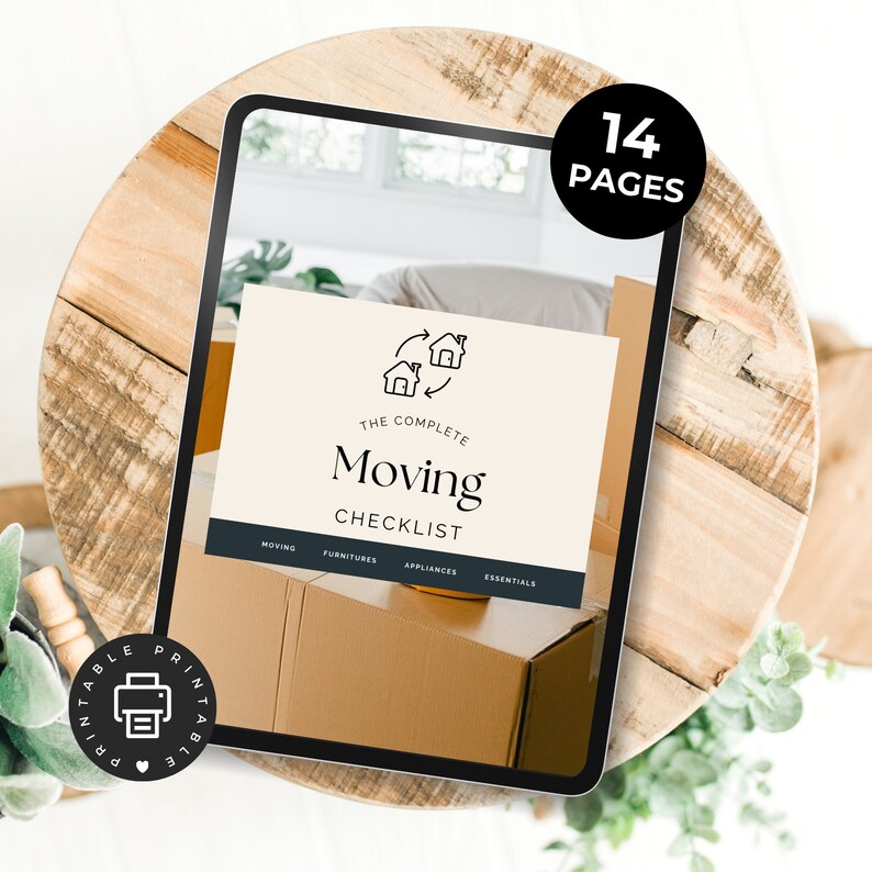 Moving Homes Checklist Printable, New Home Essentials, Moving ...