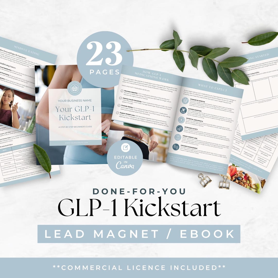 GLP1 Health Coach Template, Med Spa Client Education, Wellness Lead ...
