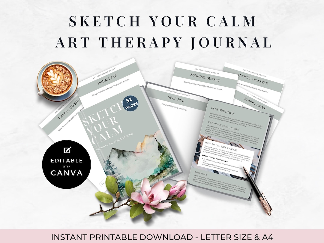 Art Therapy Worksheet Editable Template, Mindset Worksheet, Art Therapy ...