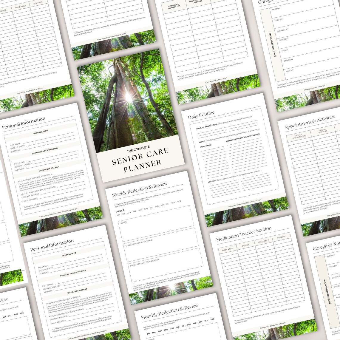 Elderly Care Checklist, Caregiving Checklist, Caregiver Task List ...