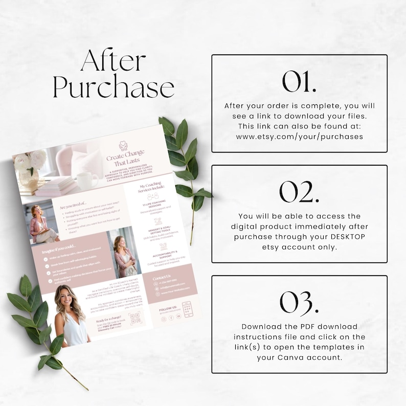 Life Coach Flyer Editable Template, Coaching Services Business ...