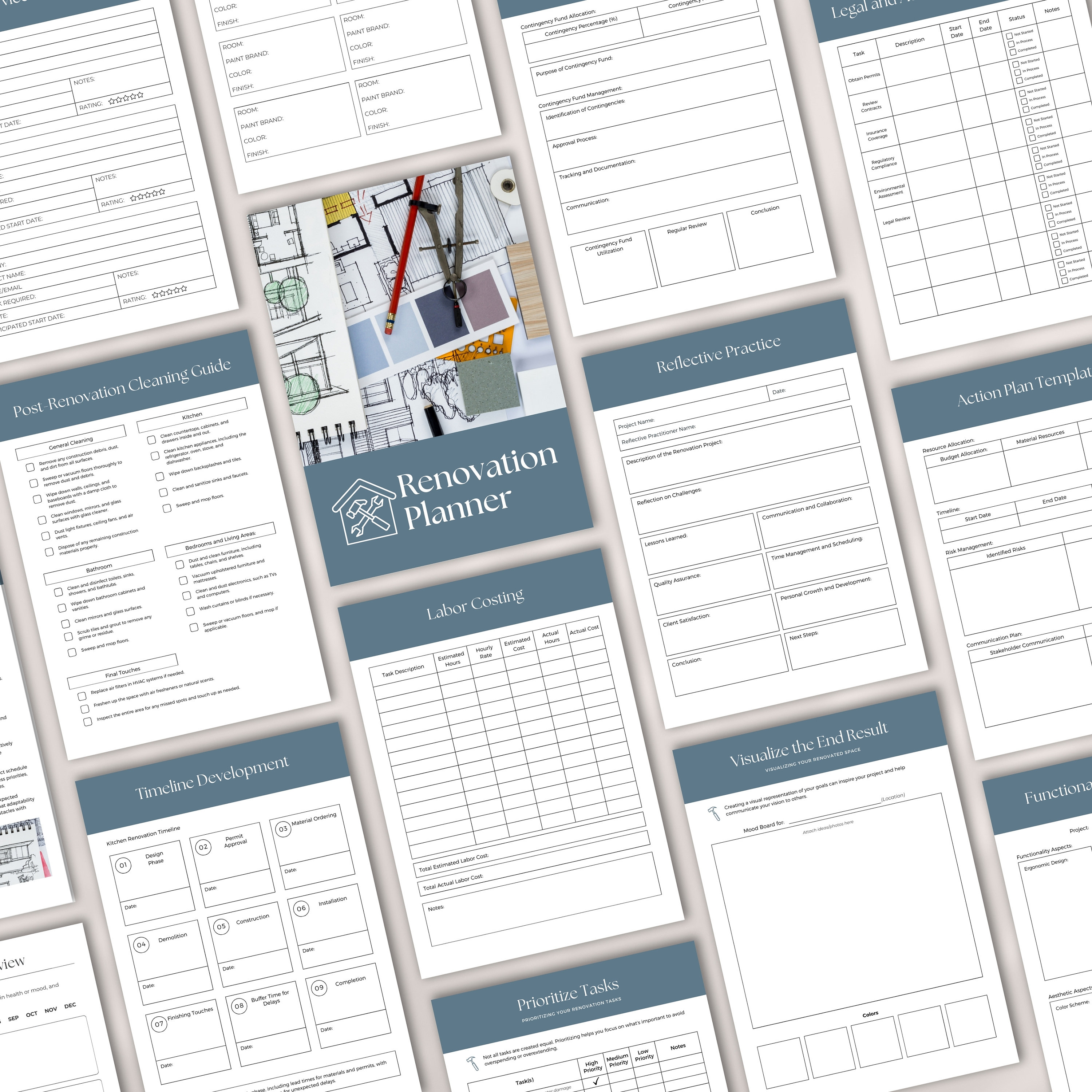 Home Renovation Planner, House Improvement, Project Plan, DIY Project ...