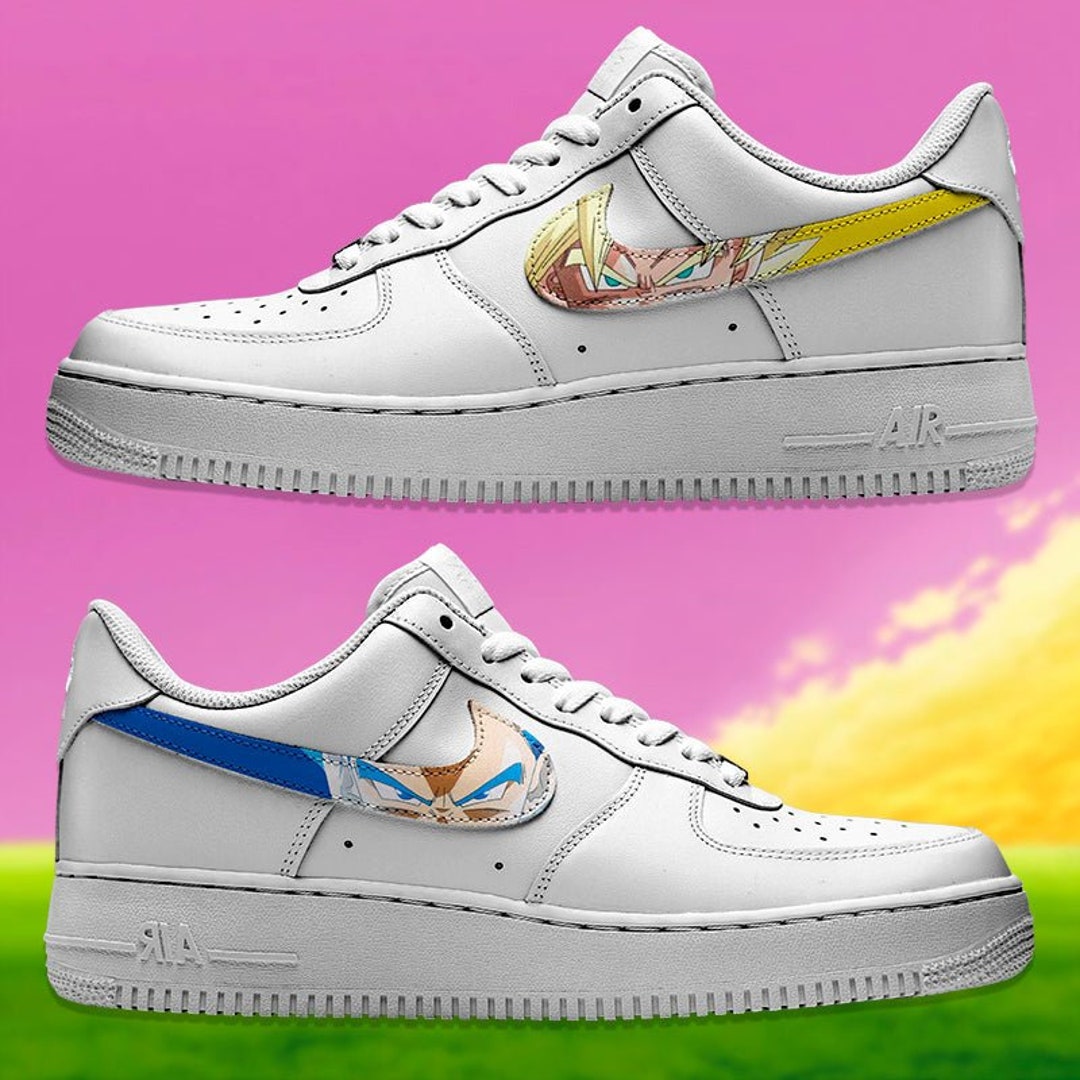 Air Force 1 X Dragon Ball Swoosh Custom Shoes, Custom Air Force 1 ...