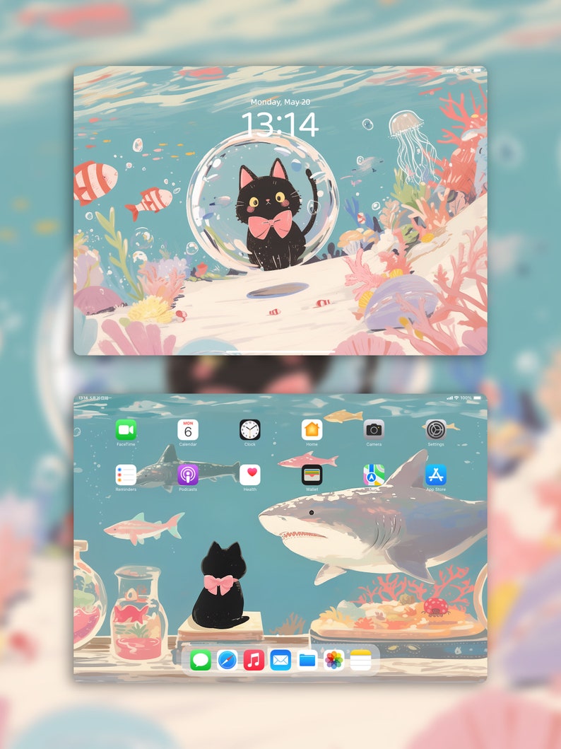 2 iPad Wallpaper Digital Download 4k Cute Wallpaper Ios Wallpaper Lock Screen Home Screen - Etsy