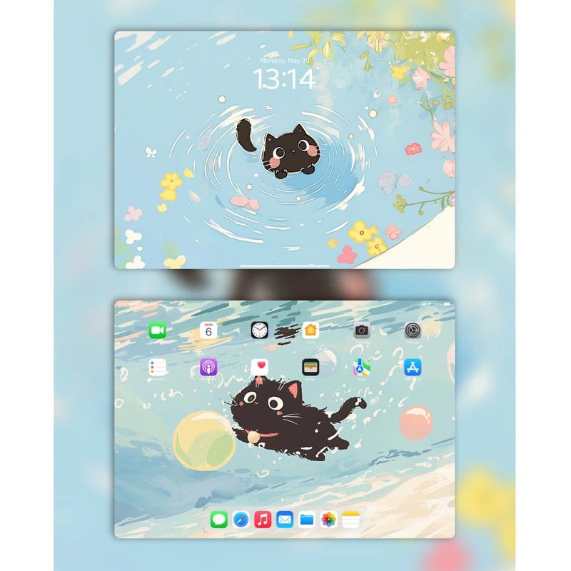 Cute Ai Cat Wallpaper - Etsy