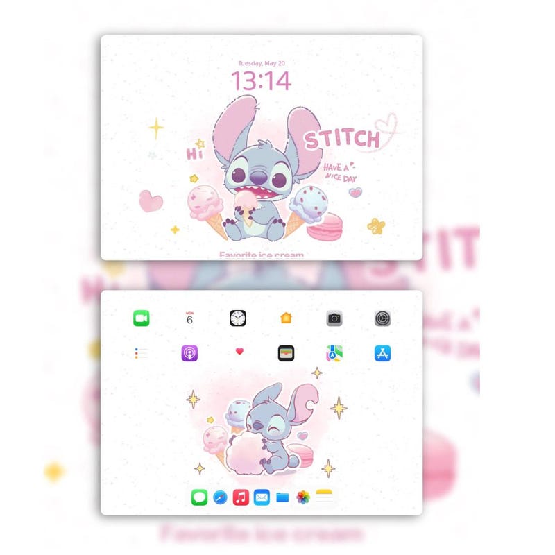 Stitch Wallpaper 3d - Etsy