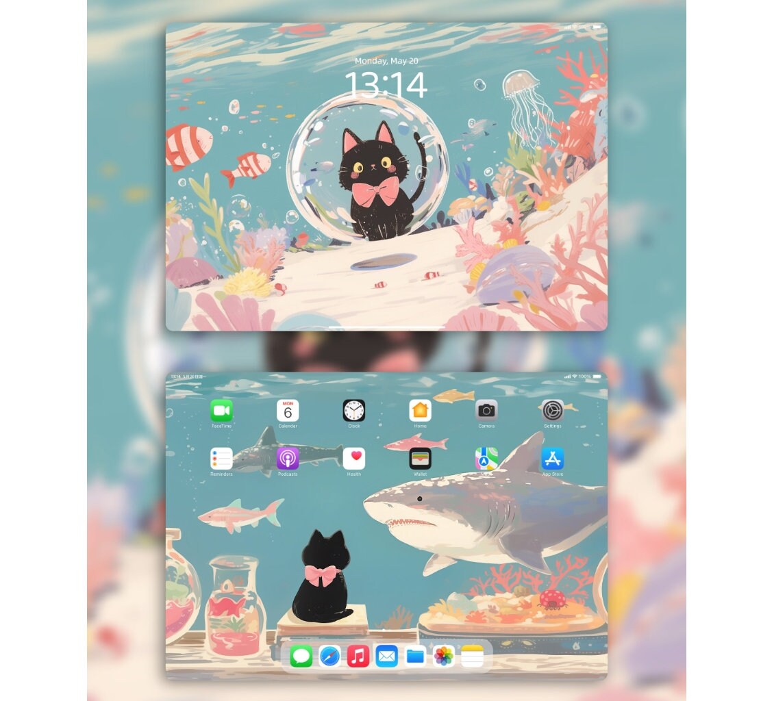 2 iPad Wallpaper Digital Download 4k Cute Wallpaper Ios Wallpaper Lock ...