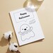 Color Your Own Halloween Ghost Card, Blank Cards, Kids Crafts, Coloring ...