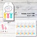 Colorful Peeps Printable Gift Tags, Happy Easter, Gift Labels, Instant ...