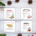 Christmas Recipe Gift Tag Bundle, Printable Recipe Cards, Set of 4 - Etsy