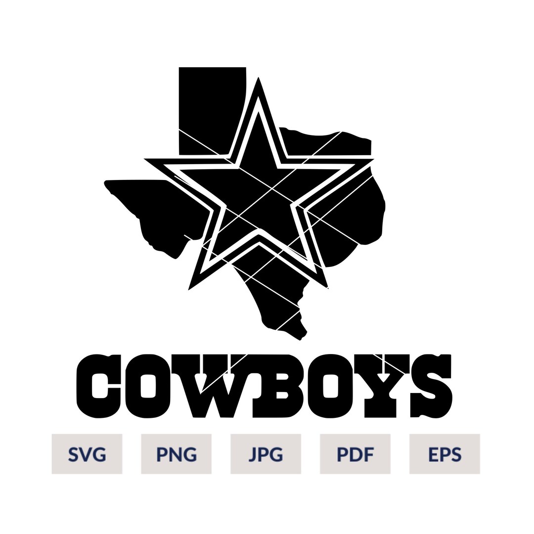 Stern Cowboy SVG PNG, Cowboy Stern svg, Fußballmannschaft svg, Cowboy ...