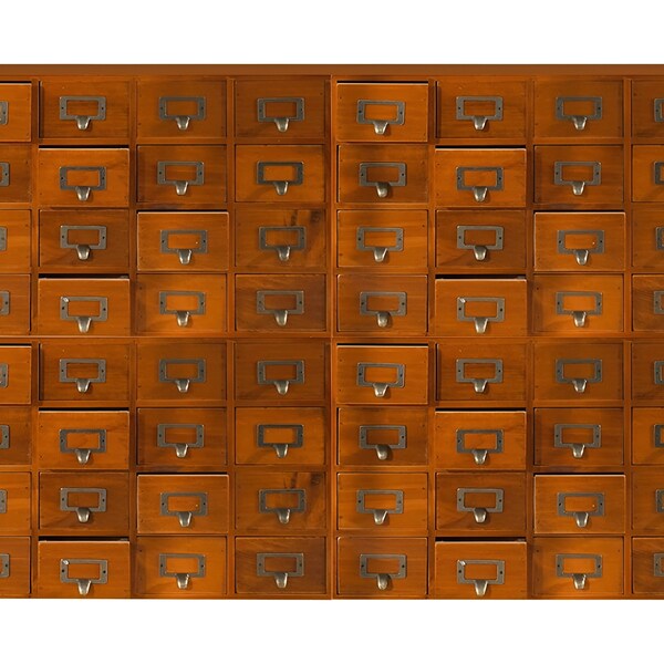 Library Card Catalog Cabinet - Etsy