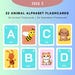 Animal Alphabet Flashcards Printable – 26 Double-sided ABC Cards (3.5 ...