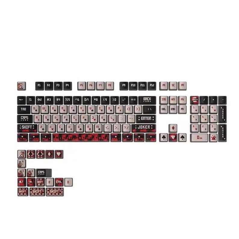 Custom Pudding Keycaps 122 Pcs Joker Theme for Mechanical Keyboards OEM ...