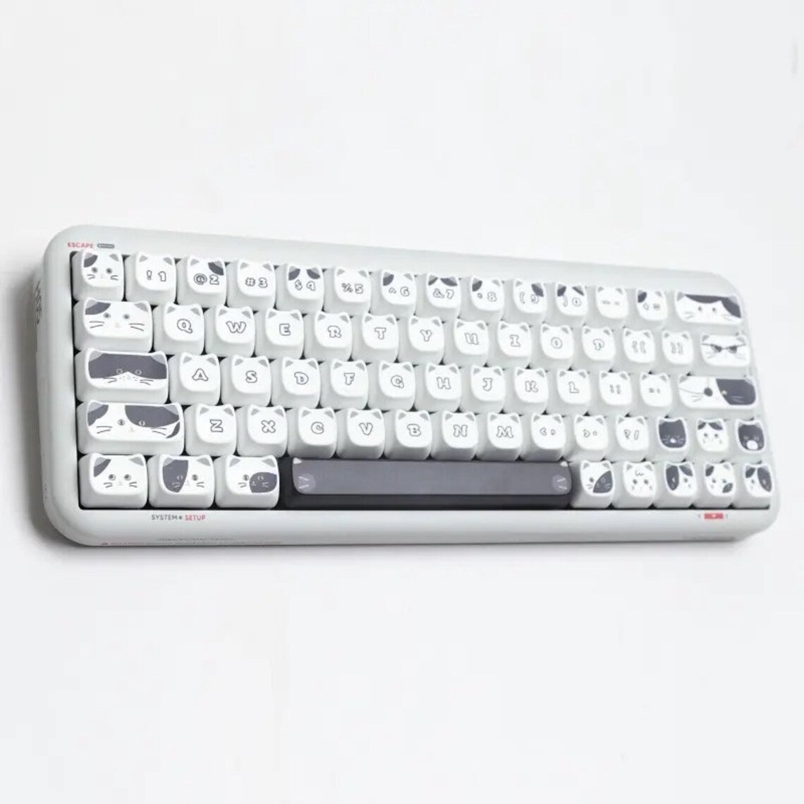 Custom Keycaps 134 Pcs Cat Shape 2 Theme for Mechanical Keyboards MOA ...