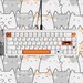 Custom Keycaps 126 Pcs Calico Cat Theme for MAC Mechanical Keyboards ...
