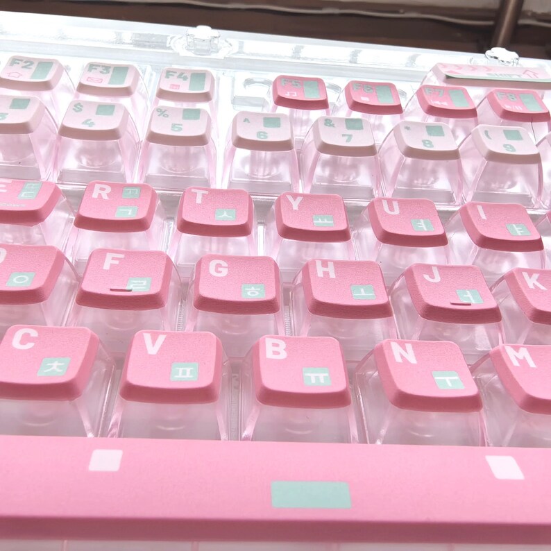 Pudding Keycaps Custom 116 Pcs for Mechanical Keyboards Deep Pink Theme ...