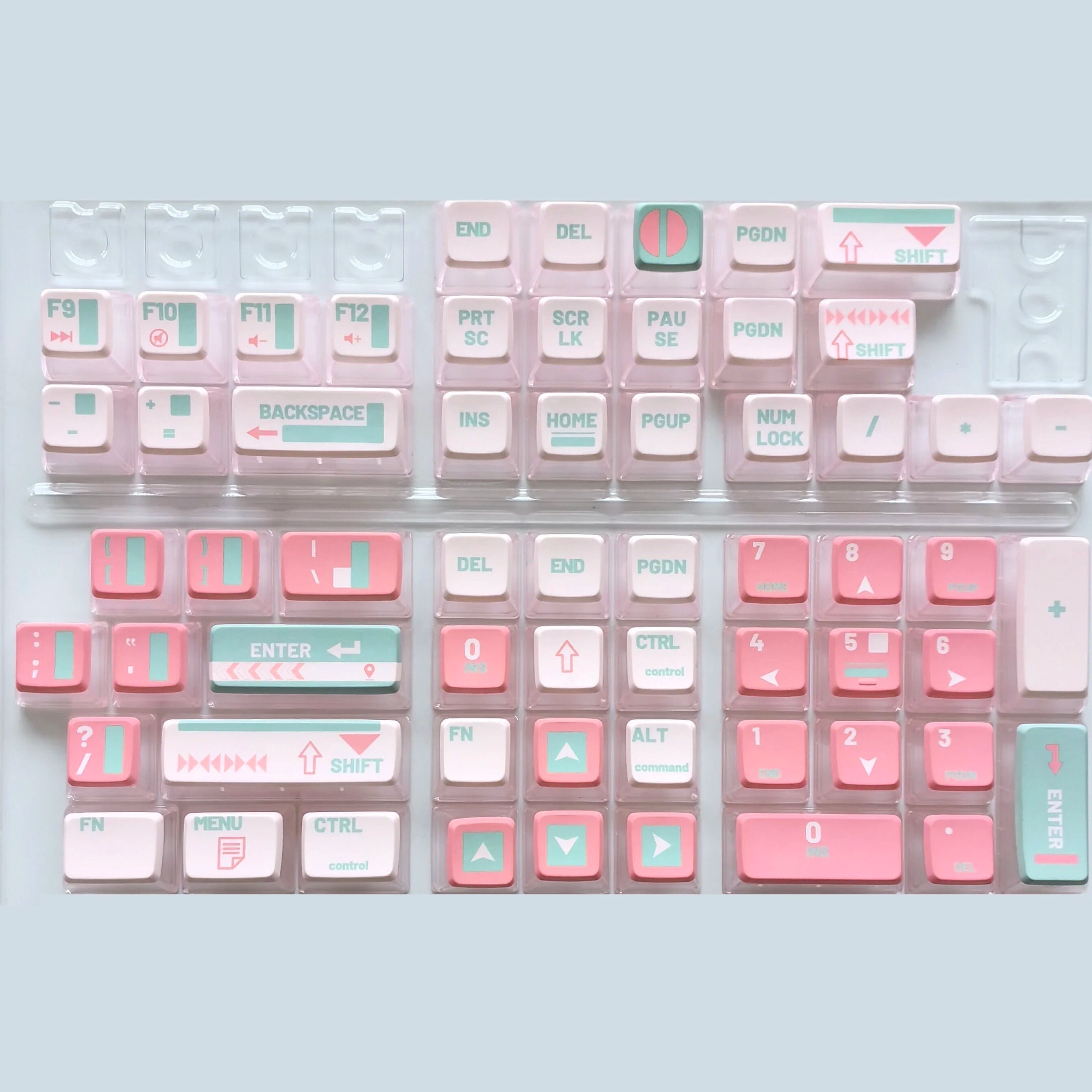 Pudding Keycaps Custom 116 Pcs for Mechanical Keyboards Deep Pink Theme ...