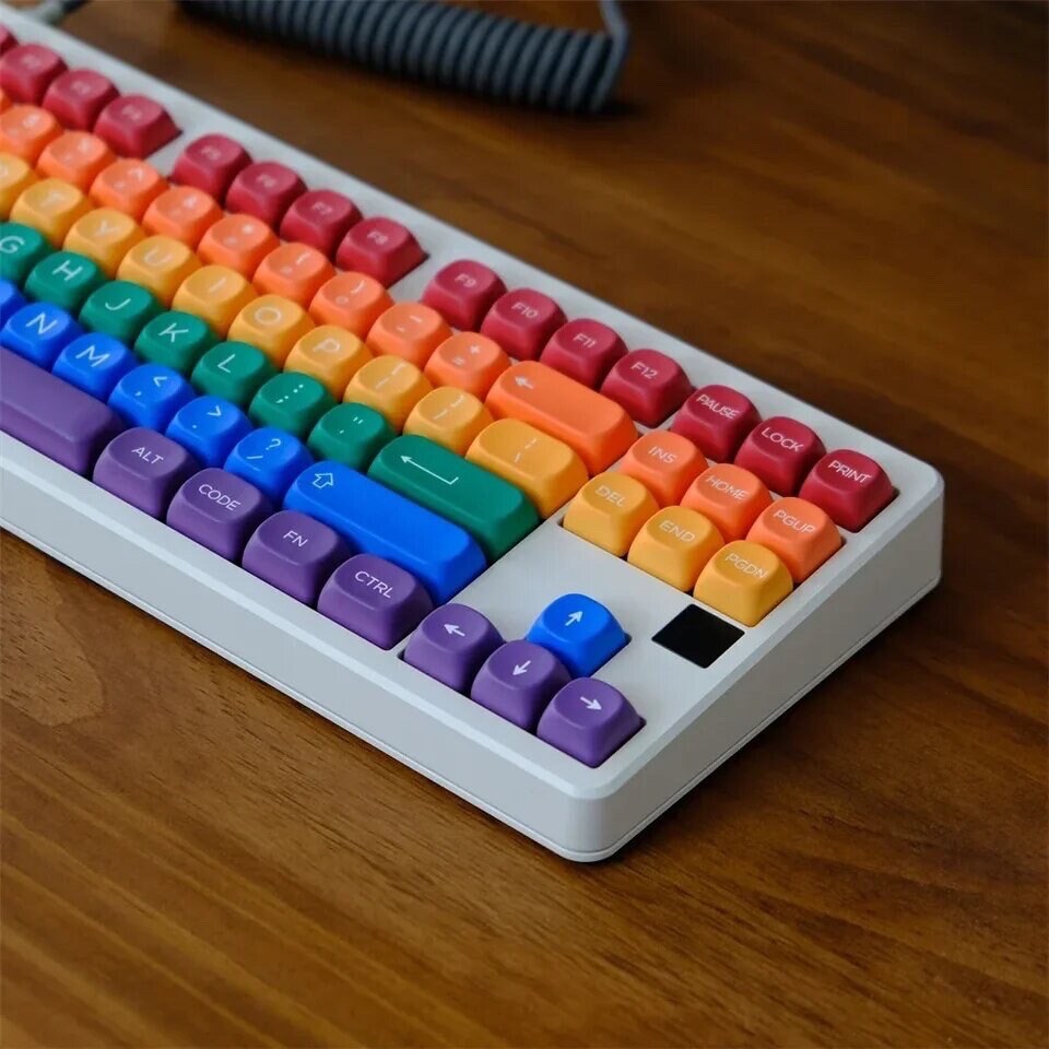 Custom Keycaps 129 Pcs Rainbow Theme for Mechanical Keyboards MOA ...
