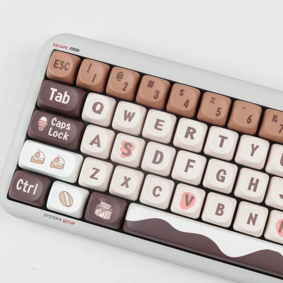Custom Keycaps 126 Pcs Chocolate Fantasy Theme for Mechanical Keyboards ...