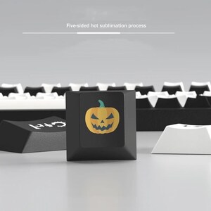 Custom Keycaps 108/129 Pcs for Mechanical Keyboards Halloween Horror ...