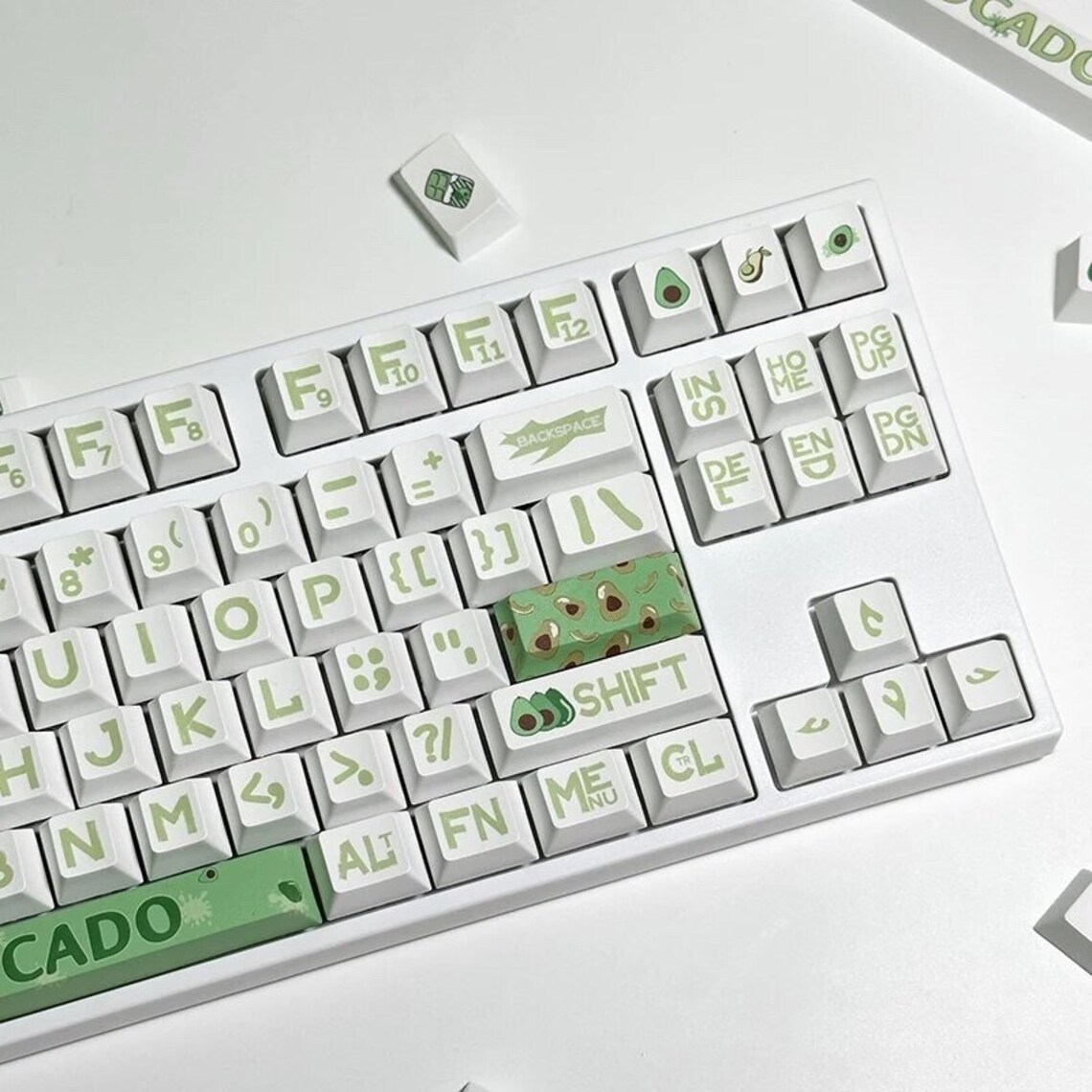 Custom Keycaps 120 Pcs Avocado Theme for Mechanical Keyboards Cherry ...