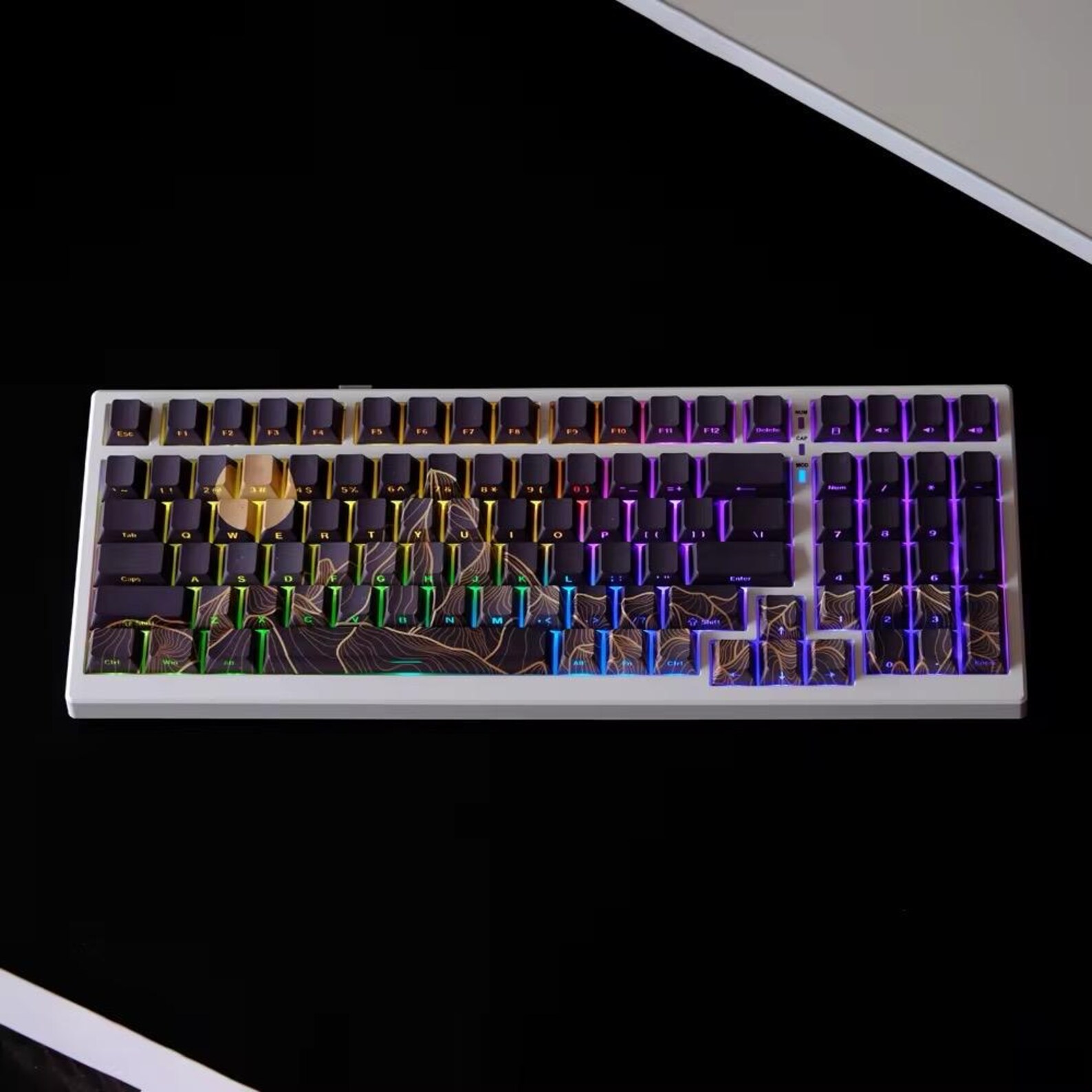 Custom Backlit Keycaps 136 Pcs Side Printed Midnight Theme for ...