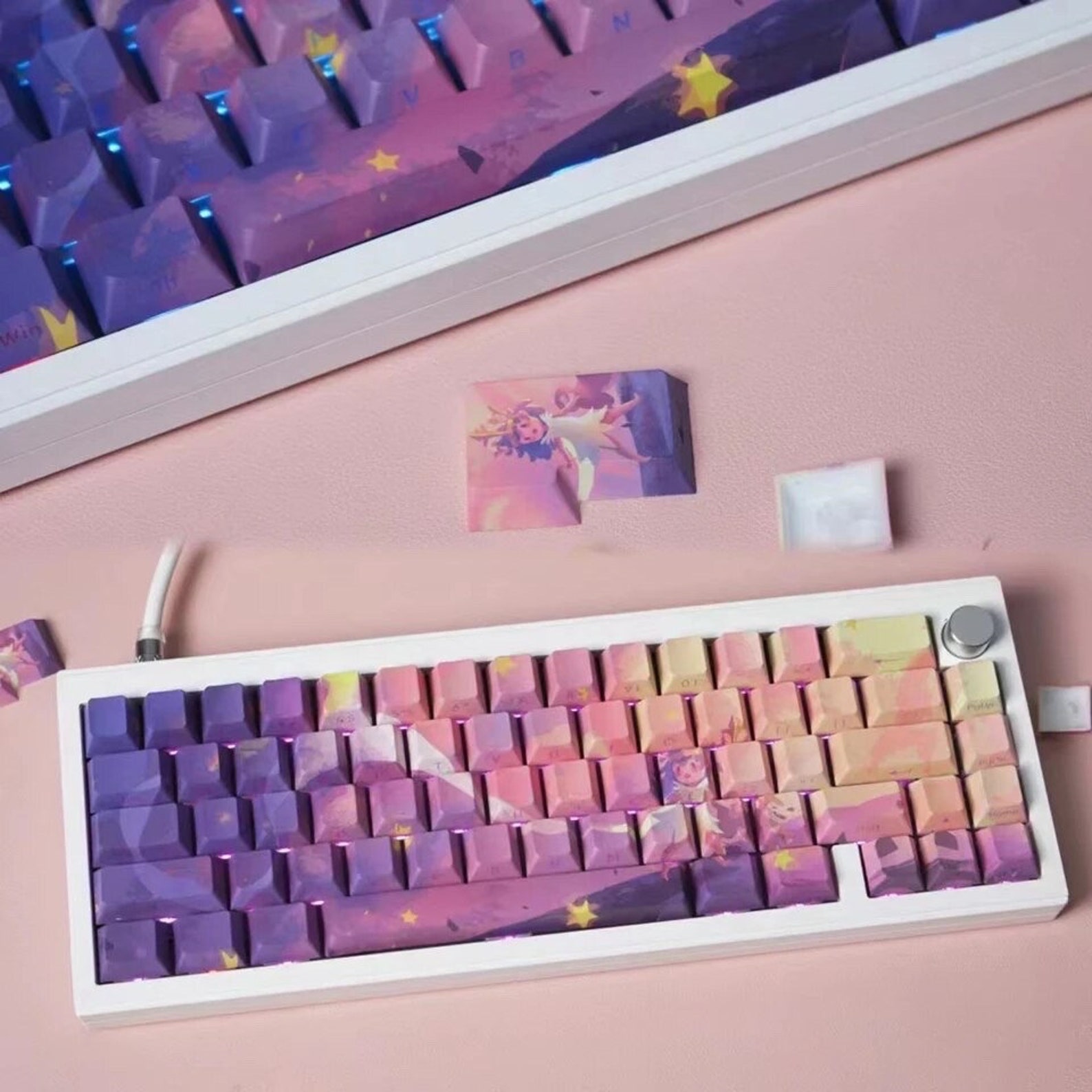 Custom Backlit Keycaps 135 Pcs for Mechanical Keyboards Cherry Profile ...