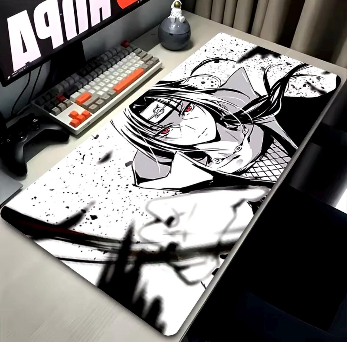 Custom Anime Deskmat Itachi Uchiha Anime Desk Mat Gaming Pad for Laptop ...