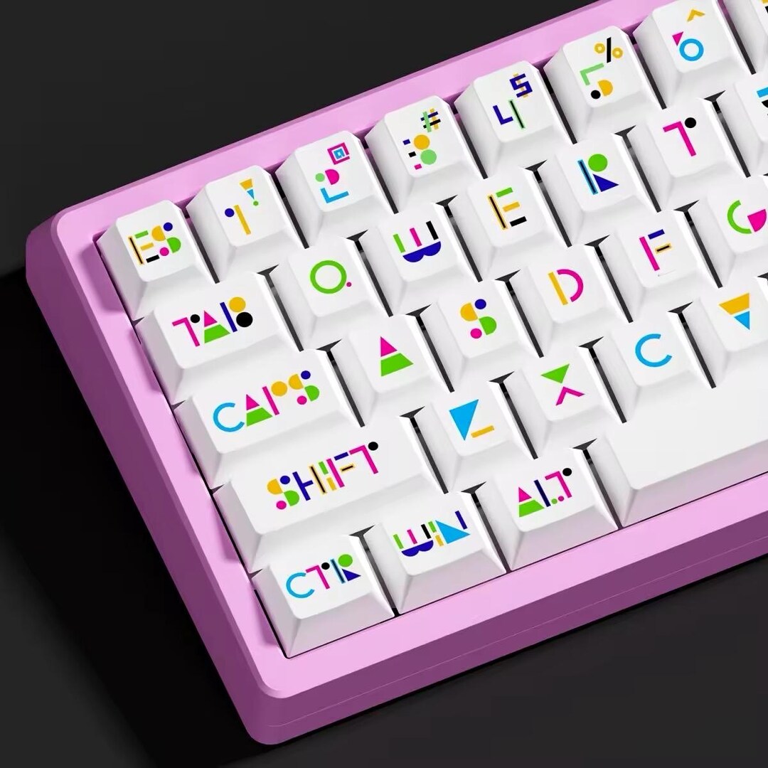 Custom Keycaps 127 PC Cathedral Glass Theme for Mechanical Keyboards MX ...