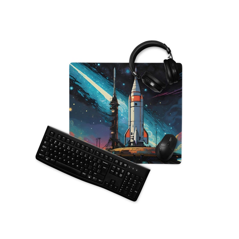 Custom Deskmat Space Rocket Desk Mat SB-1 Gaming Mouse Pad for Laptop ...