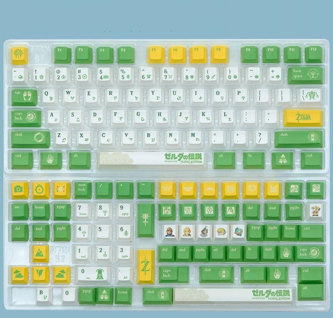 Custom Gaming Keycaps 151 Pcs Zelda V3 Theme for Mechanical Keyboards ...