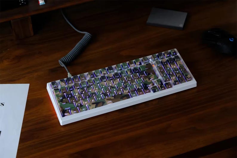 Custom Backlit Keycaps 120 Pcs for Mechanical Keyboards Cherry Profile ...