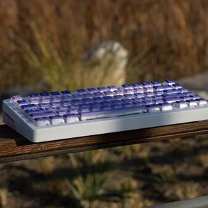 Custom Pudding Backlit Keycaps 126 Pcs for Mechanical Keyboards Silver ...