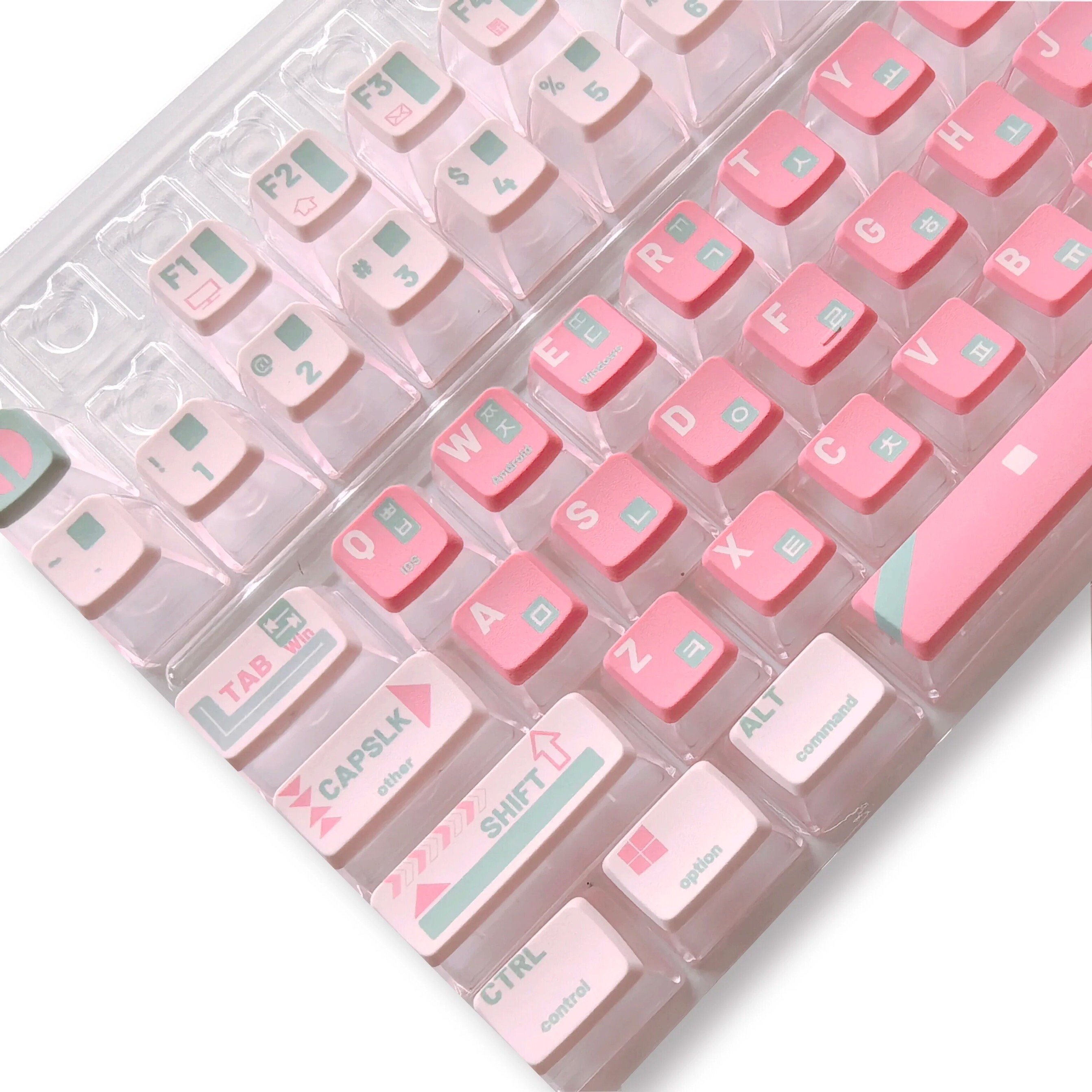 Pudding Keycaps Custom 116 Pcs for Mechanical Keyboards Deep Pink Theme ...