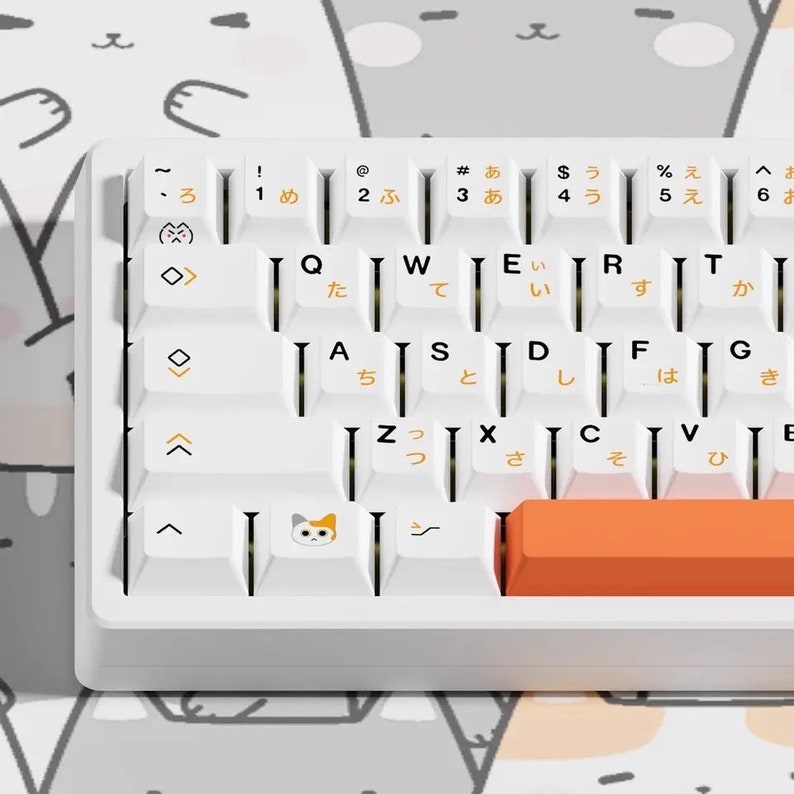 Custom Keycaps 126 Pcs Calico Cat Theme for MAC Mechanical Keyboards ...