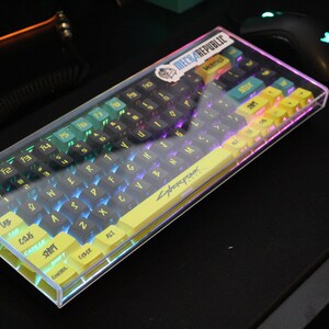 Acrylic Dust Cover Case for Keyboards and Keycaps Compatible With All ...