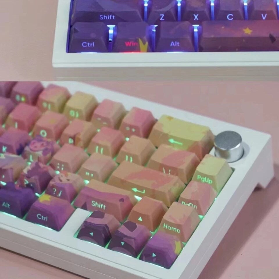 Custom Backlit Keycaps 135 Pcs for Mechanical Keyboards Cherry Profile ...