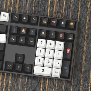Custom Keycaps 108/129 Pcs for Mechanical Keyboards Halloween Horror ...