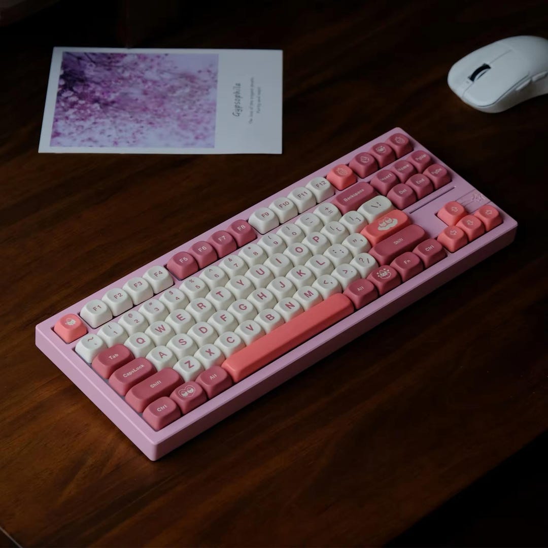 Custom Keycaps 126 Pcs Cute Gamer Theme for Mechanical Keyboards MOA ...