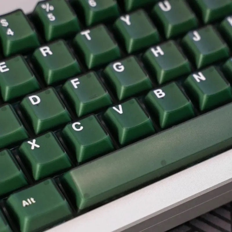 Custom Backlit Keycaps Jade 108 Pcs for Mechanical Keyboards Cherry ...