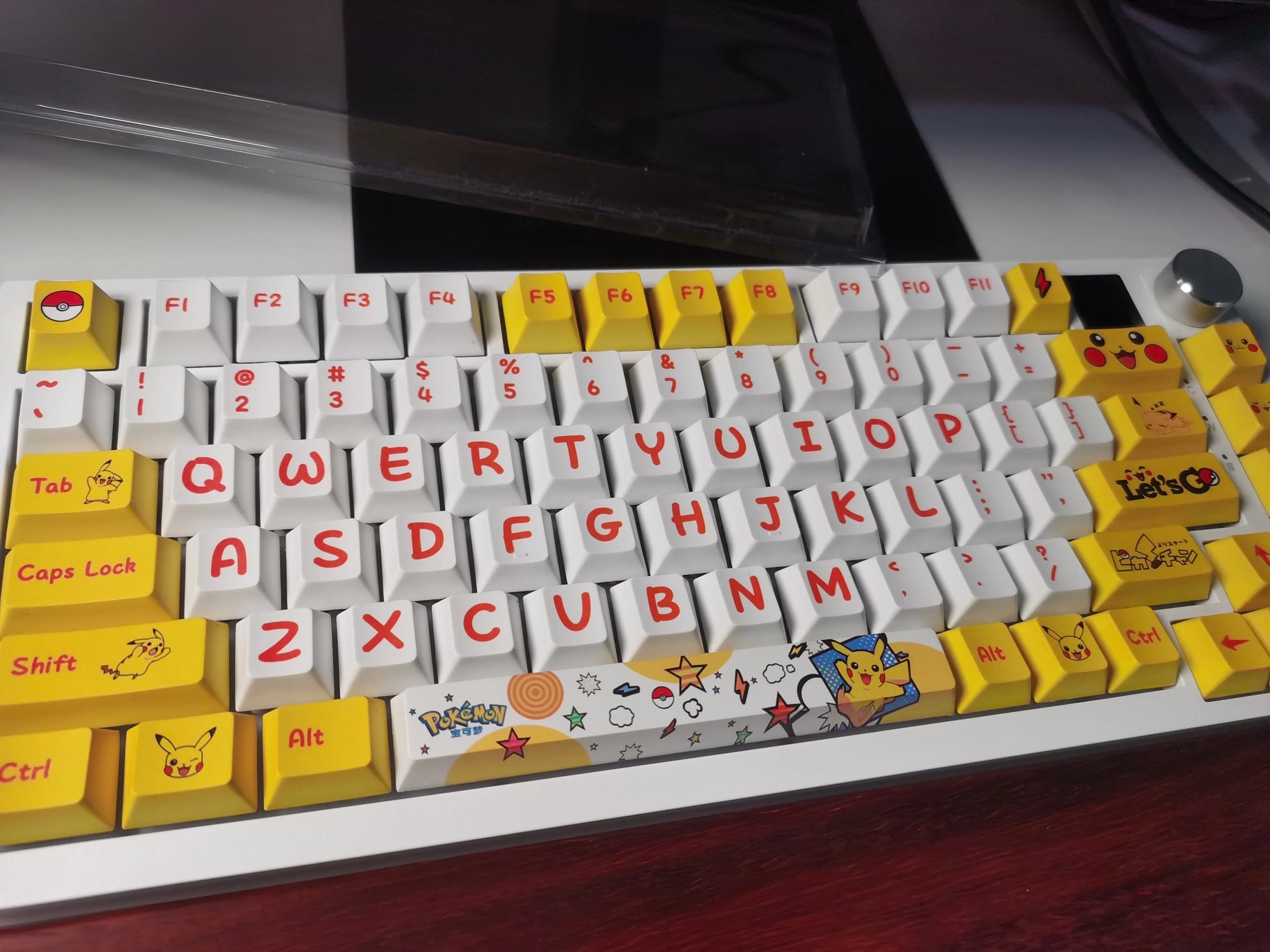 Anime Keycaps 126 PC Pokemon Pikachu Theme for Mechanical Keyboards MX ...