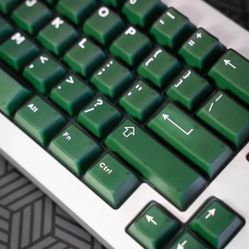 Custom Backlit Keycaps Jade 108 Pcs for Mechanical Keyboards Cherry ...