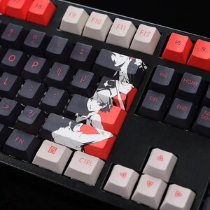 Video Game Persona 5 Custom Keycaps 108 Pcs for Mechanical Keyboards ...