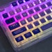 Custom Pudding Backlit Keycaps 126 Pcs for Mechanical Keyboards Silver ...