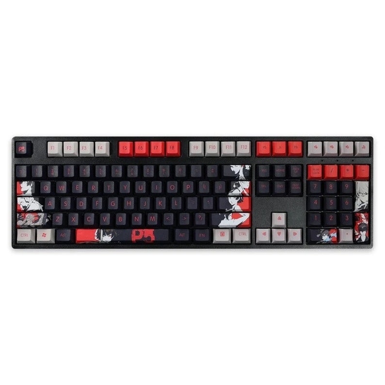 Video Game Persona 5 Custom Keycaps 108 Pcs for Mechanical Keyboards ...