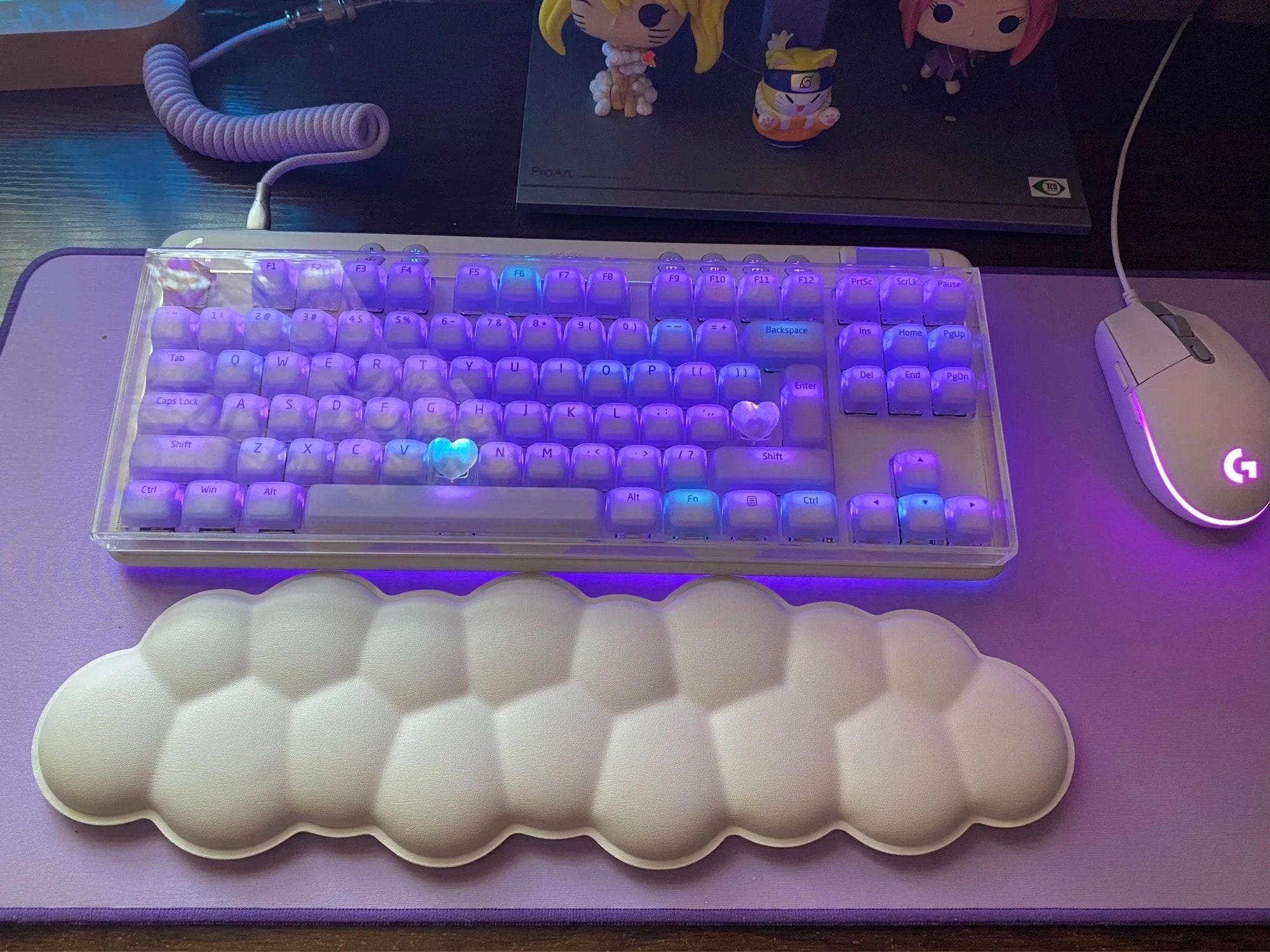 Acrylic Dust Cover Case for Keyboards and Keycaps Compatible With All ...